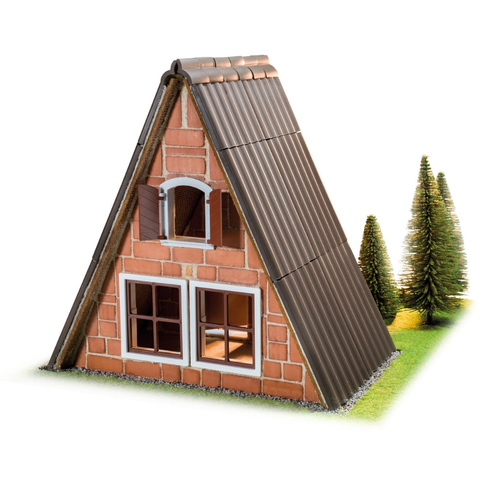Build a Finnish hut out of mini bricks - teifoc brick construction set